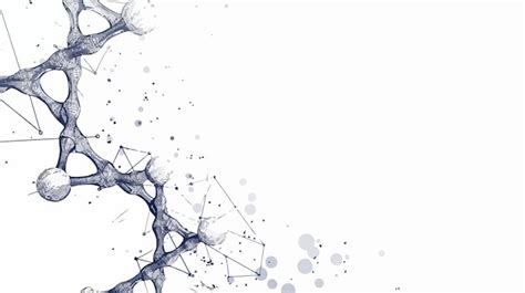 Handdrawn Hightech Dna Molecule Background Premium Ai Generated Vector