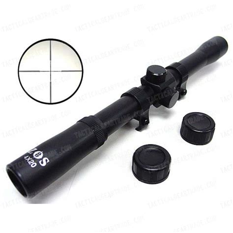 4x20 20mm Airsoft Aeg Hunting Crosshair Rifle Gun Scope For 30 44