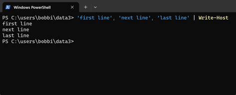 PowerShell How To Use Write Host To Display Multiple Lines Collecting Wisdom