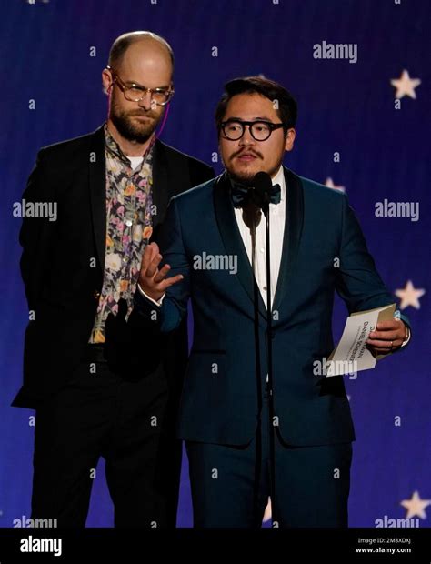 Daniel Scheinert Left And Daniel Kwan Accept The Award For Best