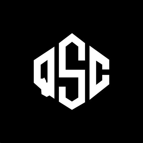 Qsc Letter Logo Design With Polygon Shape Qsc Polygon And Cube Shape