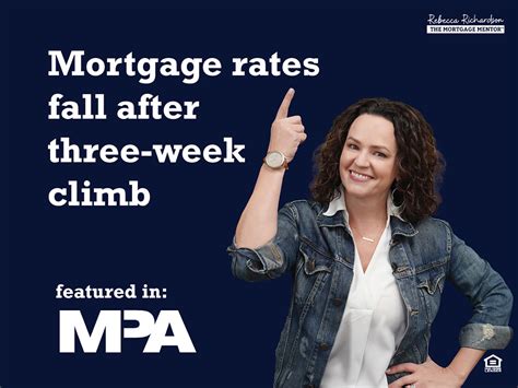 Mortgage Rates Fall After Three Week Climb