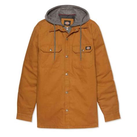 Dickies Duck Shirt Mens Canvas Jacket Brown