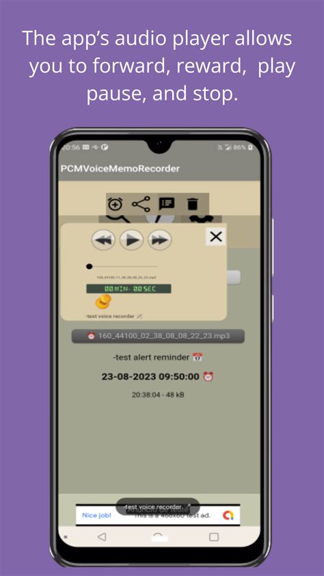 pcm voice memo recorder is a two in one application mp3 audio recorder