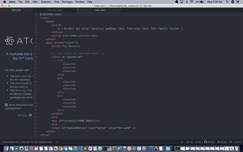 solved 7 15 lab javascript tic tac toe investigate the page