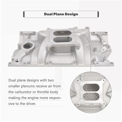 Chevy 350 Vortec Intake Aluminum Dual Plane Intake Manifold For 1996