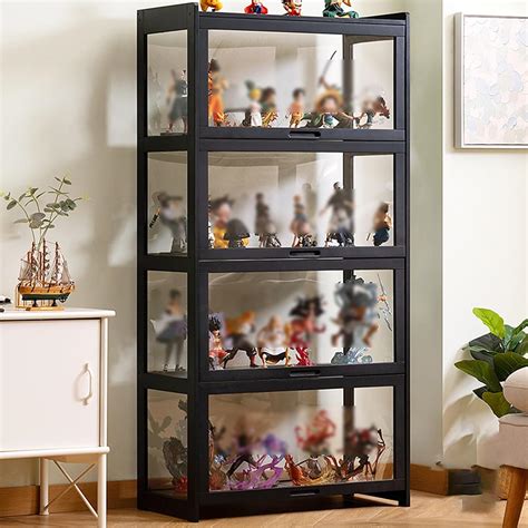 345 Tier Display Cabinet Storage Shelves With Acrylic