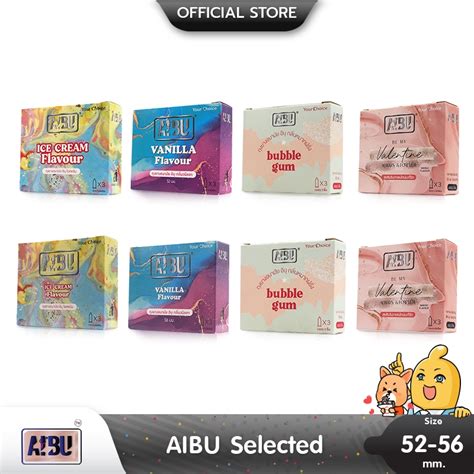 Aibu ถุงยางอนามัย อิบุ เลือกแบบได้ ขนาด 52 56 มม Shopee Thailand