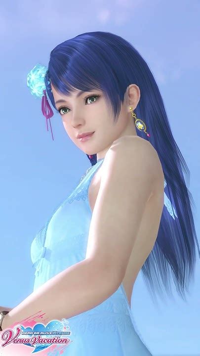 Dead Or Alive Xtreme Venus Vacation Lobelias Ssr Outfit Sky Blue Slit