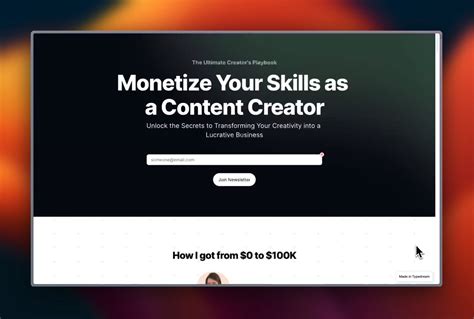 how to create a form on typedream