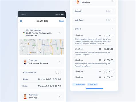 Mobile App Create Job Form By Dana Markova On Dribbble
