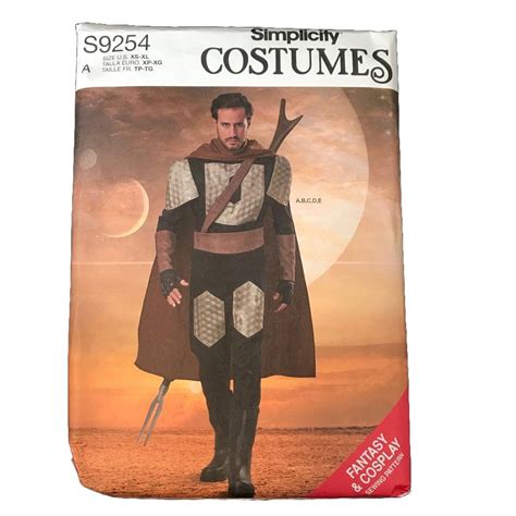 Simplicity Sewing Pattern S9254 Mens Warrior Costume Bounty Hunter