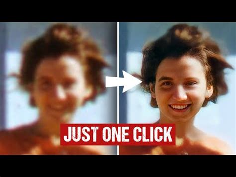 How To Restore Old Blurry Photos In Just One Click Free Youtube