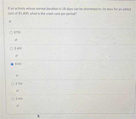 if an activity whose normal duration is 18 ﻿﻿weeks