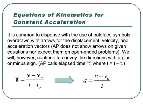 Ch 2 One Dimensional Kinematics Ppt