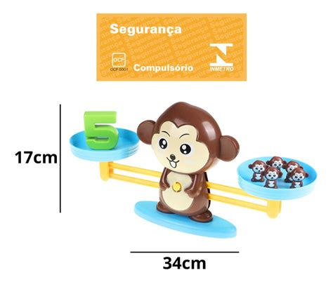 Peso Macaco Macaquinhos Balança Aprenda A Contar Brincando Pesinho Novo