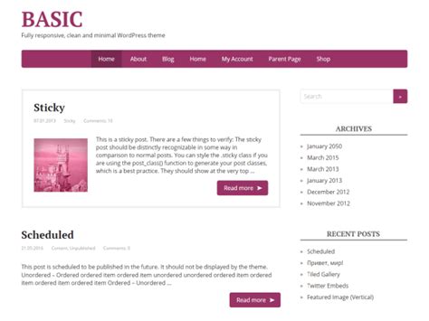 Каталог тем — Бесплатные темы для Wordpress