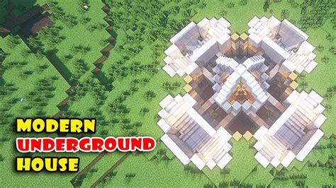 Minecraft Modern Underground House Tutorial How To Build Easy Base