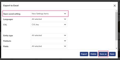 Excel Exports Inriver Community