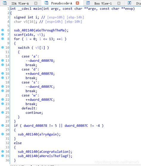Re学习笔记（34）buuctf Re Hdctf2019 Maze 花指令去除ctf Re 花指令清除 Csdn博客