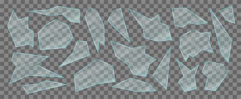 녹색 유리의 작은 조각 사실적인 투명 깨진 유리 샤드 세트 벡터 그림입니다 금이 간에 대한 스톡 벡터 아트 및 기타 이미지 금이 간 유리 재료 3차원 형태 Istock