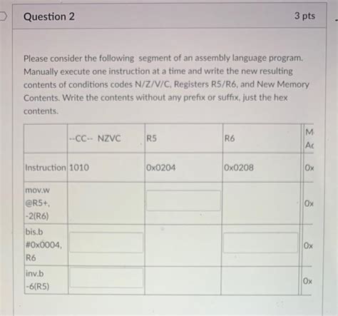 Solved Question 2 3 Pts Please Consider The Following