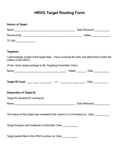 The Targeting Committee Hrvg