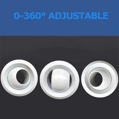 Aluminum Jet Diffusers Round Ball Spout Air Nozzle Diffuser For Hvac