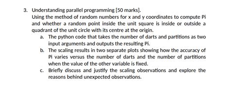 solved understanding parallel programming [50 ﻿marks]ing