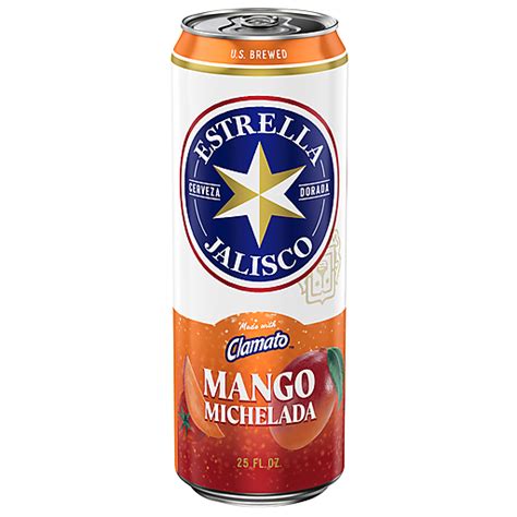 Estrella Jalisco Michelada Mango 12 Fl Oz Domestic Roths