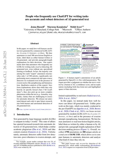 Pdf People Who Frequently Use Chatgpt For Writing Tasks Are Accurate And Robust Detectors Of