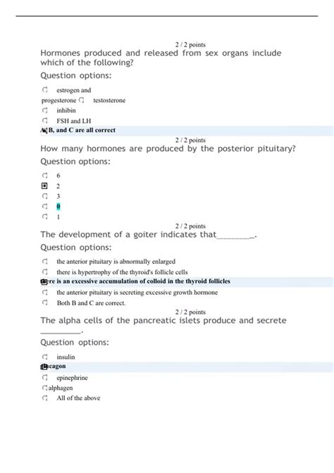 BIOL 251 W3 Unit Exam 1 53 Additional Questions And Answers American Public BIOL 251