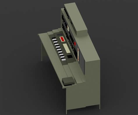 3d Model Ibm 7094 Replica Vintage 1960s Mainframe Computer Vr Ar Low Poly Cgtrader