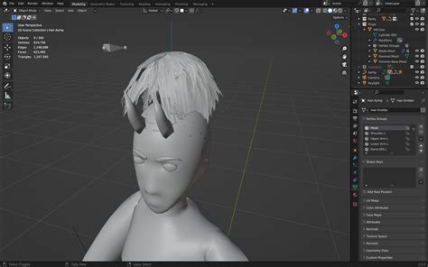 Detached Hair Particles Particles And Physics Simulations Blender Artists Community