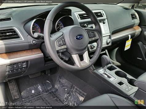 Slate Black Interior Photo For The 2017 Subaru Outback 3 6r Limited