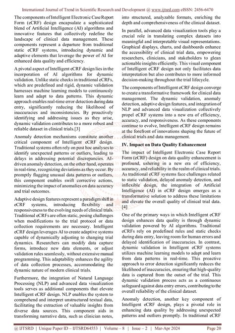 Intelligent Ecrf Design Improving Data Quality With Ai Pdf