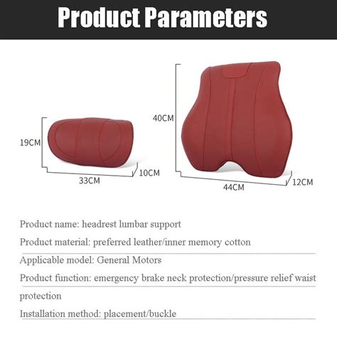 Badu Bg Мемори пяна Облегалка за глава на кола Възглавница Седалка Поддръжка на кръста Комплекти