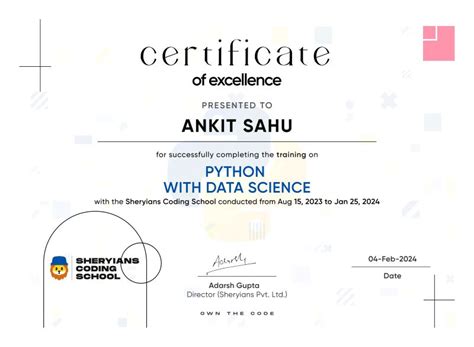 ankit sahu on linkedin python datascience certification machine