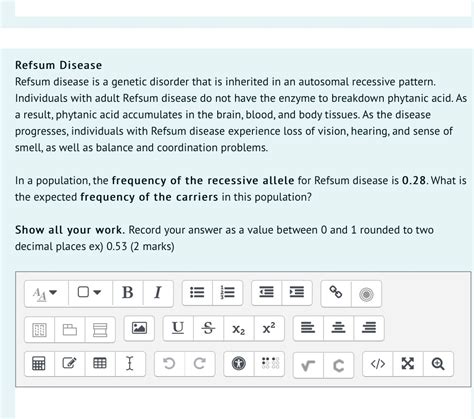 Refsum Disease Refsum Disease Is A Genetic Disorder That Is Course