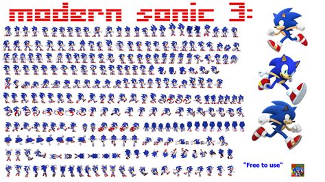 Sonic Modern Sonic Sprites By Ckchiku1234567 On Deviantart