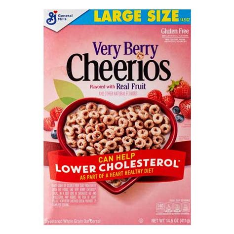 Very Berry Cheerios Flavored With Real Fruit 411g Master Mac Food
