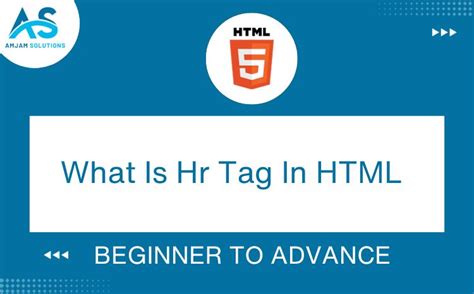 What Is Hr Tag In Html