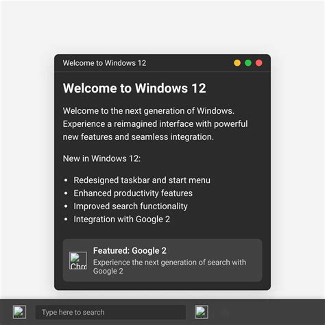 Windows 12 Interface Simulation Windows 12 Interface Simulation