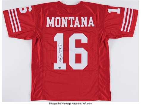 Joe Montana Signed San Francisco Jersey Autographs Jerseys Lot