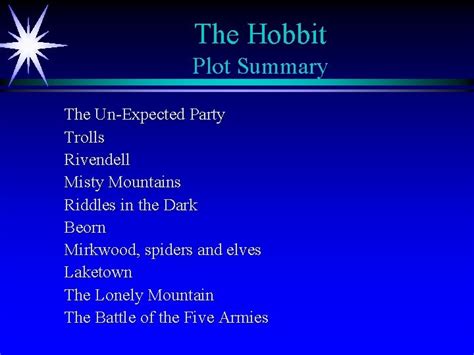The Hobbit Themes Characters Motifs The Hobbit Plot