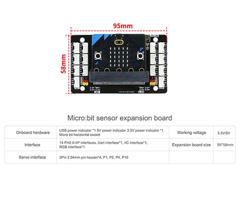 Yahboom Sensor Expansion Board With Ph20 Port For Microbit Arduino