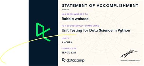 rabbia waheed on linkedin datascience python unittesting