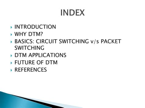 dynamic synchronous transfer mode pptx