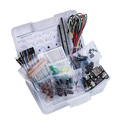 Elegoo Electronic Fun Kit Breadboard Cable Resistor Capacitor Led