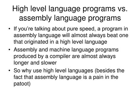 Ppt Assembly Language Powerpoint Presentation Free Download Id464418